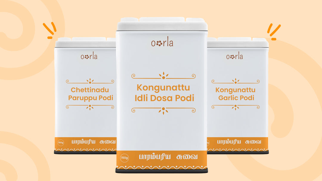 Buy Authentic South Indian Podis & Multigrain Mix | Oorla