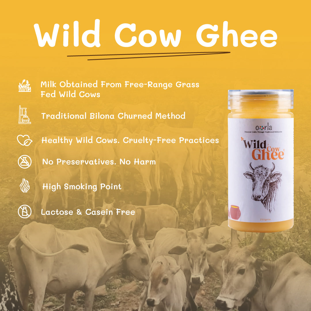 Wild Cow Ghee | Traditional Wild Milk Ghee from Oorla