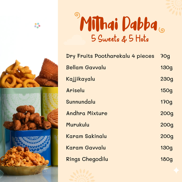 Mithai Dabba | Authentic Flavors of Telugu Sweets – Oorla