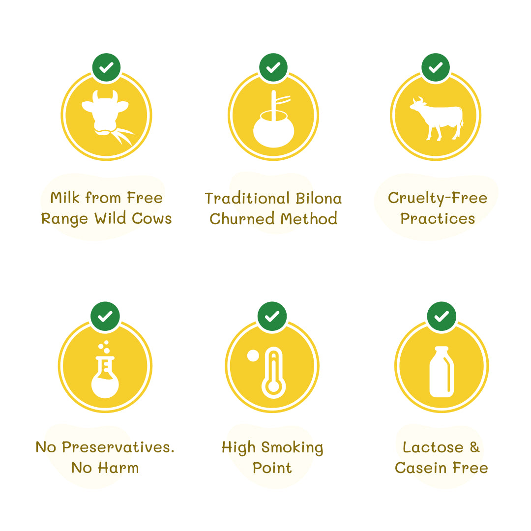 Wild Cow Ghee | Traditional Wild Milk Ghee from Oorla